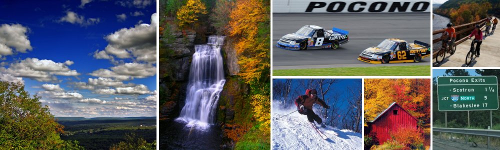 PA Pocono Mountains Vacations and Travel Adventures - Poconos
