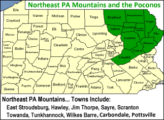 PA Pocono Mountains Poconos bed and breakfasts, vacation rentals ...